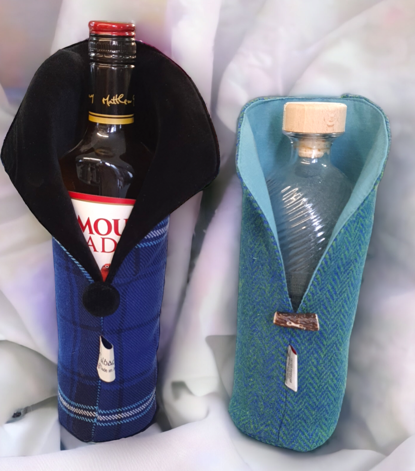 Harris Tweed® bottle bag - Alba Craft